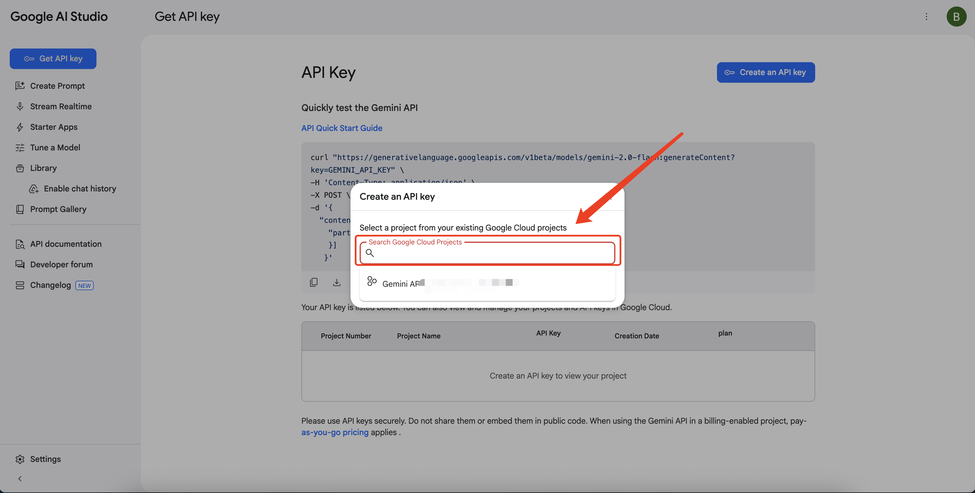 Gemini API密钥获取 | Tavo
